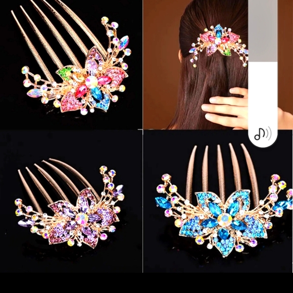 Accessories | 2 For 2 Set Of 2 Beautiful Hair Combs Muticolor | Poshmark